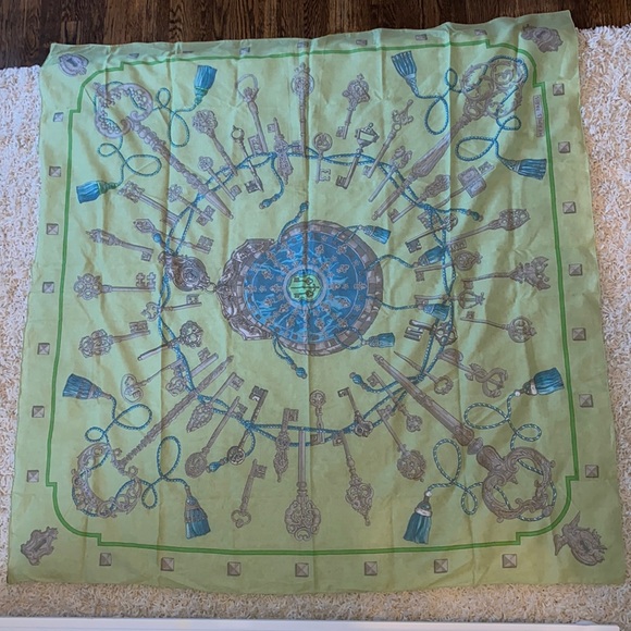 Hermes | Accessories | Authentic Hermes Keys Les Cles Scarf 9 | Poshmark